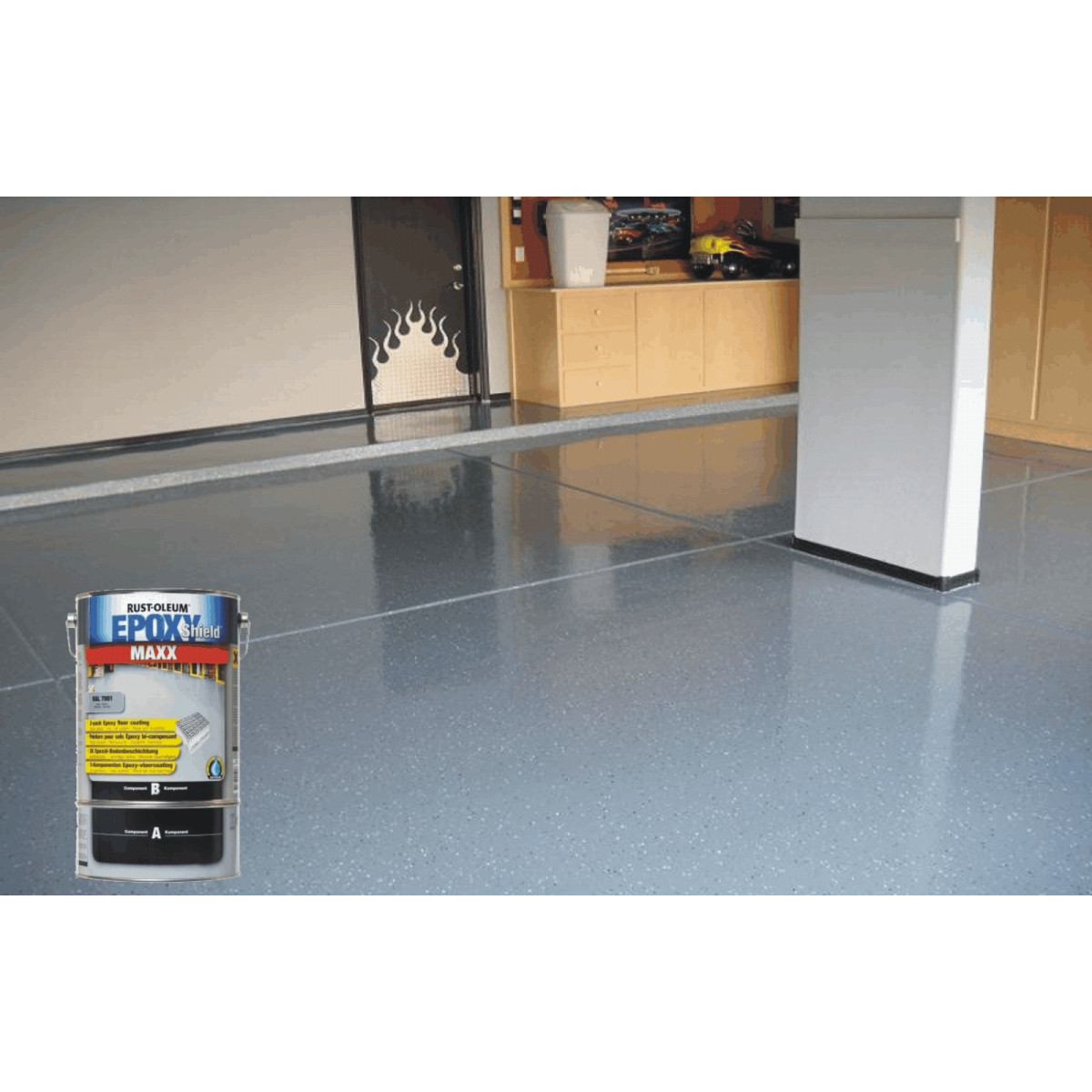 Vopsea Epoxidica Beton MAXX Gri RAL 7035 - Trafic Auto 5 Litri - ABW-Royal