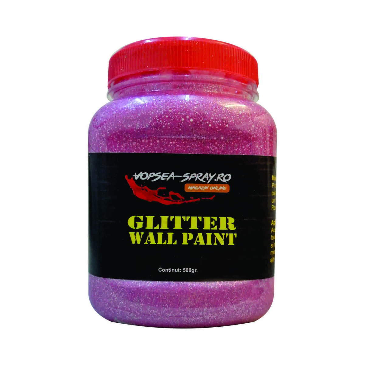 Vopsea Perete Sclipici Roz 750 Gr. - AWB-Royal