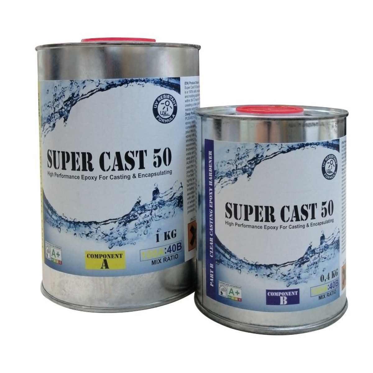 Rasina Epoxidica Super Cast 50 Transparenta 1,4Kg - ABW-Royal